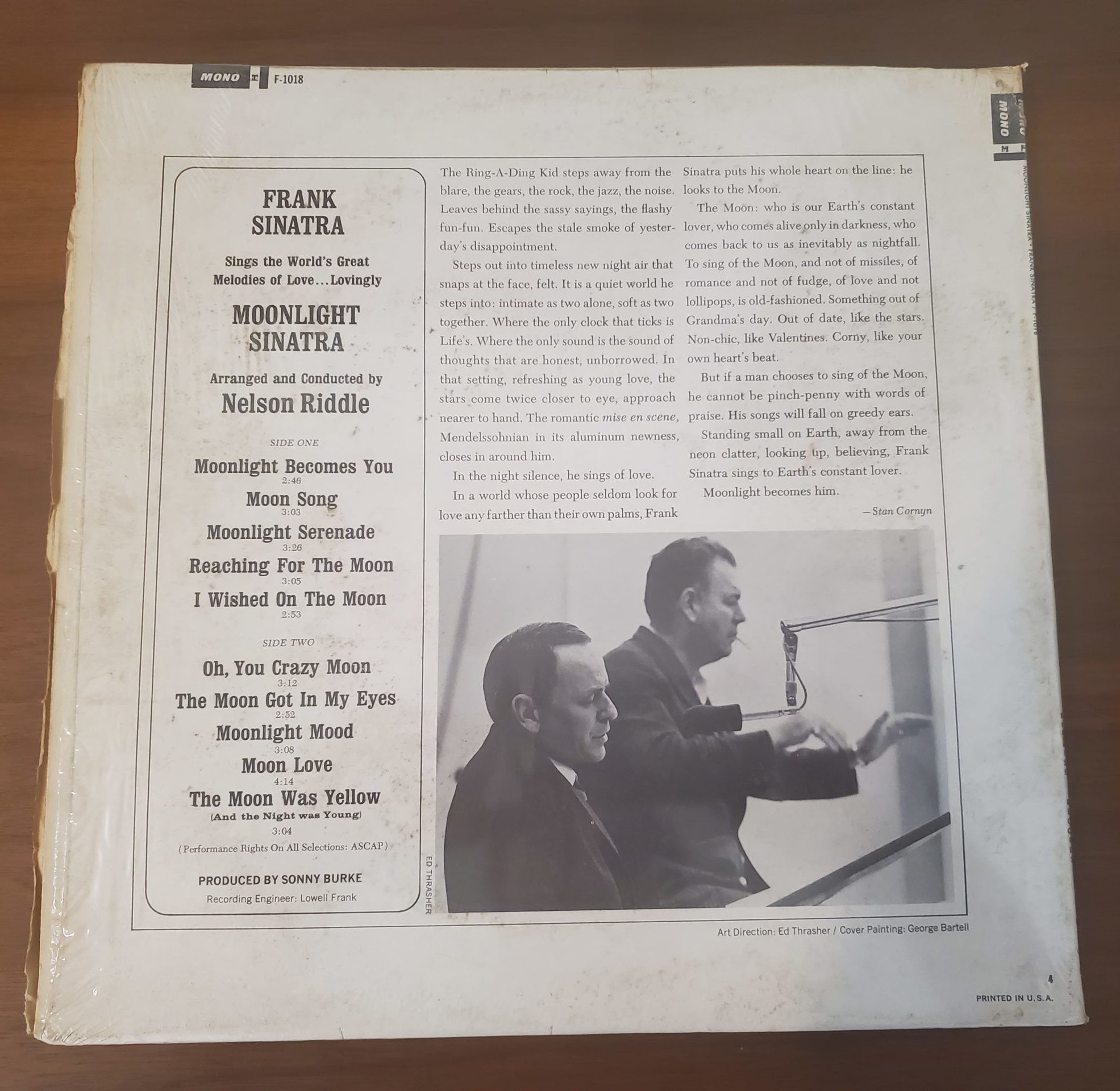 Moonlight Sinatra 12″ Vinyl Record | Agora Midcentury